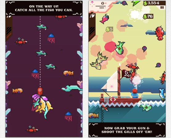 Review Ridiculous Fishing | Games in Asia