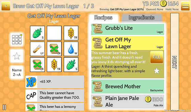 Review Fiz: The Brewery Management Game | Games in Asia