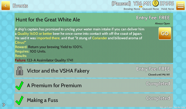 Review Fiz: The Brewery Management Game | Games in Asia