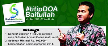 Cercaan Twitter hari ini: Nitip doa harus bayar Rp 100.000
