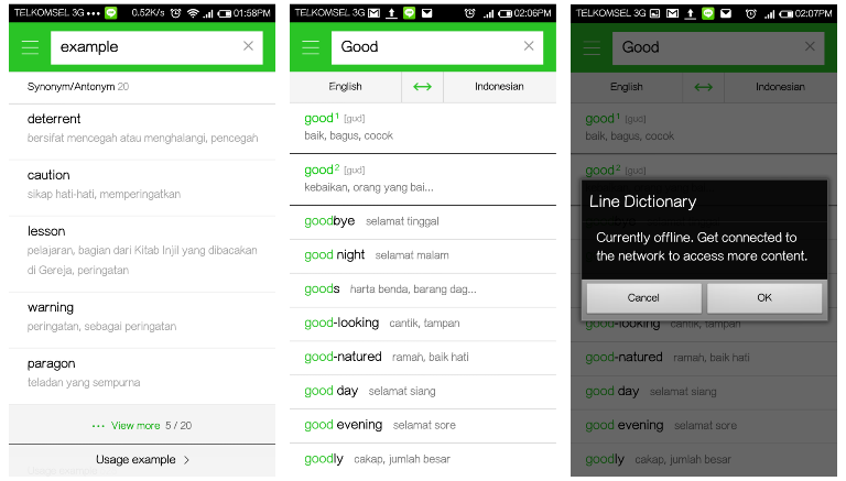 Line hadirkan aplikasi kamus dengan Line Dictionary