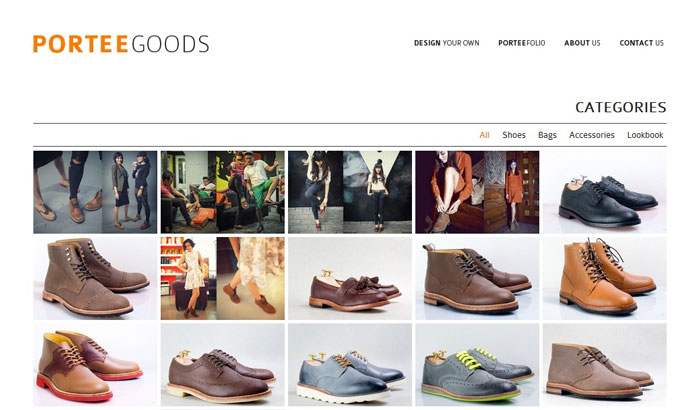 Porteegoods, penyedia layanan sepatu kulit custom-made