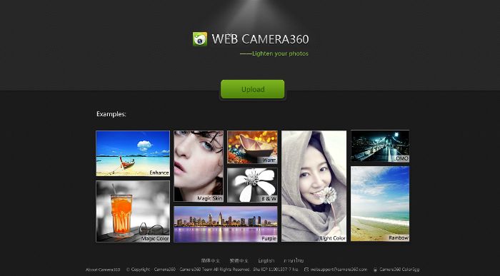 Cara edit foto dengan Camera360 secara online