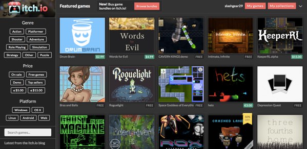 Itch.io - Solusi Emas Untuk Mencari Dan Menjual Game Indie