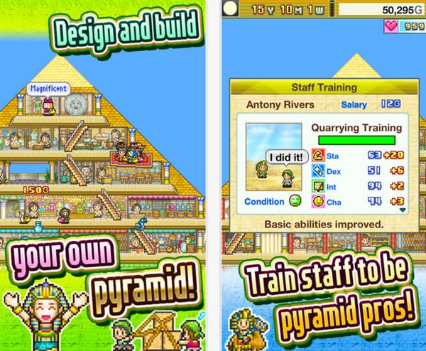 Setelah 2 Tahun, The Pyraplex Dari Kairosoft Rilis Di iOS