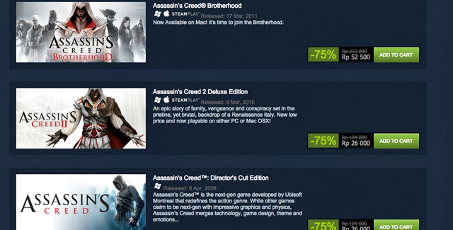 Assassin's Creed Sedang Diskon Besar-Besaran!