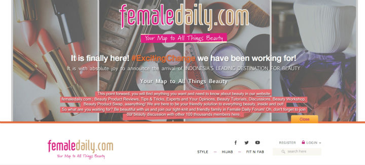 Female Daily Network mendapatkan pendanaan seri A USD 1 juta