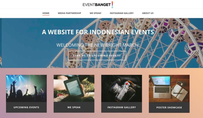 EventBanget platform event di Indonesia