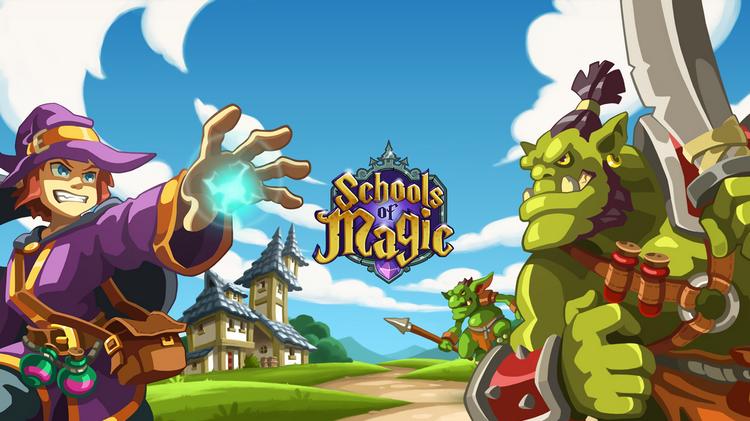Schools of Magic - Builder dengan Pertarungan Real-Time
