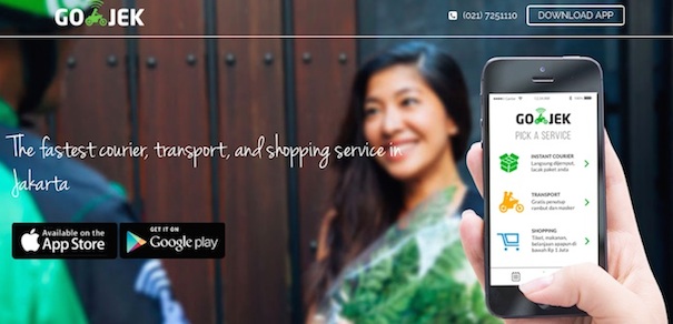 Daftar startup layanan ojek kurir di Indonesia