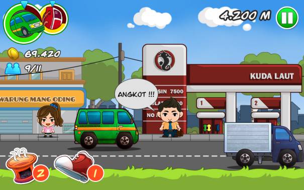 Angkot the Game: Gemetz - Endless Runner Bertema Angkot