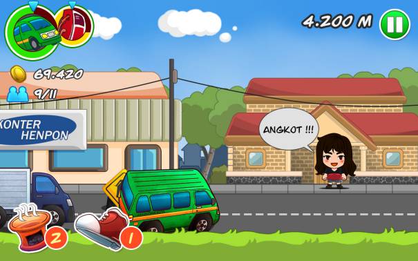 Angkot the Game: Gemetz - Endless Runner Bertema Angkot