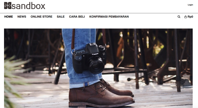Sandboxshoes e-commerce sepatu Bandung