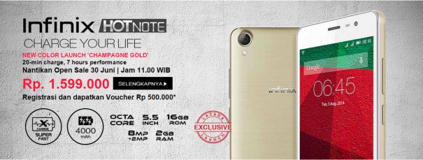 Infinix Zero 2, smartphone flagship tanpa kemampuan 4G LTE