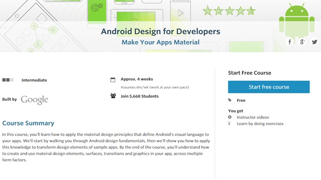 Belajar Android Material Design Gratis