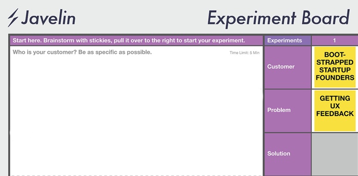 Cara melakukan validasi ide menggunakan Javelin Board