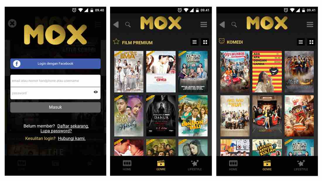 MOX Hadirkan Film Indonesia secara Legal
