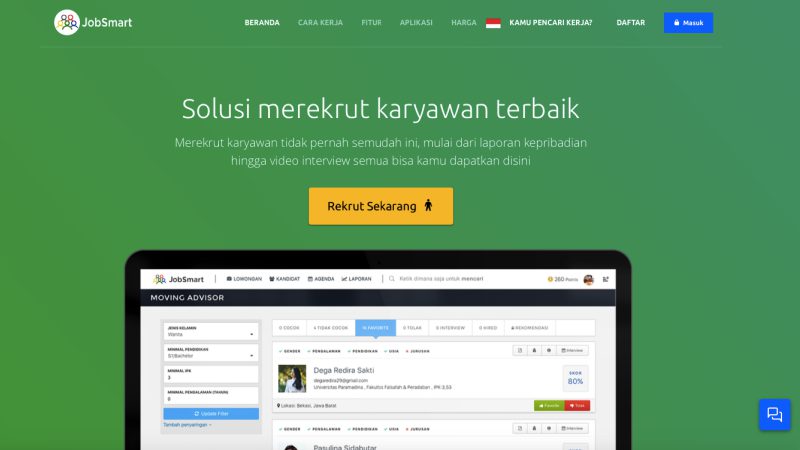 Situs Pencari Kerja JobSmart Berubah Menjadi Platform Seleksi Online