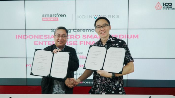 Smartfren dan KoinWorks Salurkan Pinjaman untuk UMKM Pasang WiFi