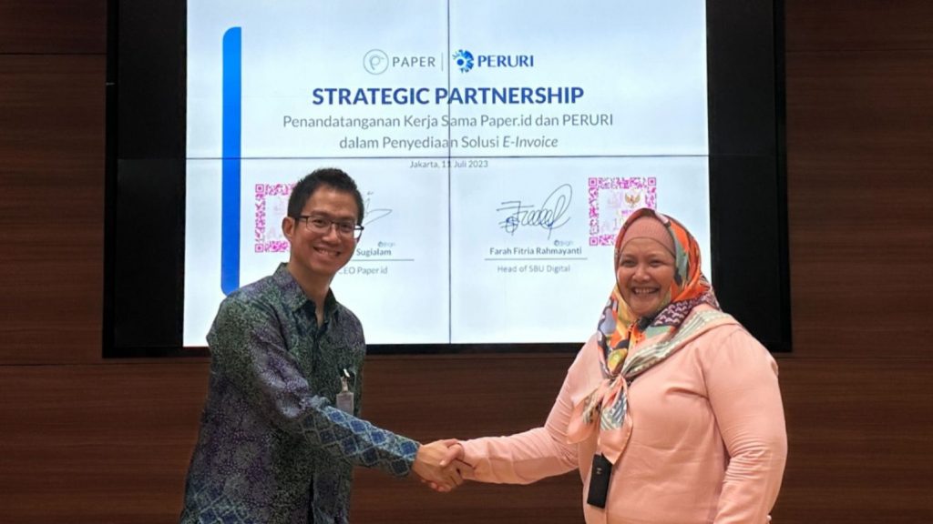 E-invoicing Paper.id Terintegrasi ke Peruri Shield